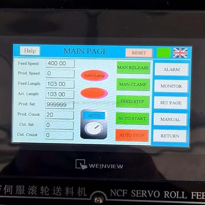 Servo NC Roller Press Feeding Machine - WORLD